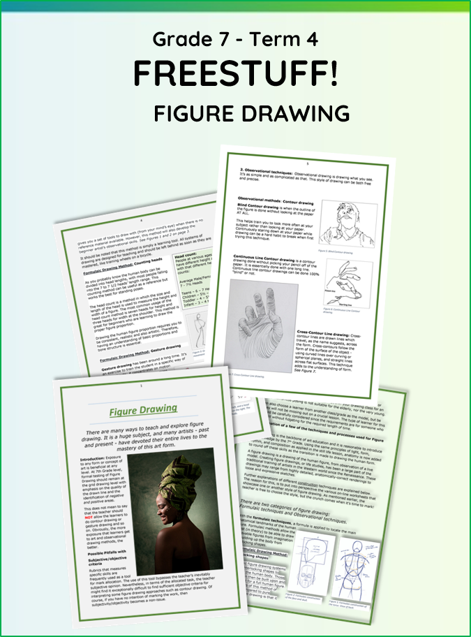 FIGURE DRAWING - Term 4 Workpack 1 - Art assist 4 teachers